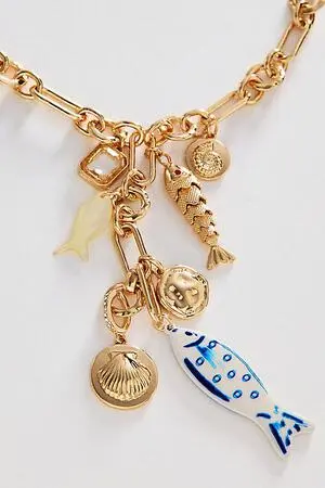 Anthropologie Ceramic Charm Necklace
