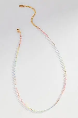 Anthropologie Delicate Beaded Necklace - Multi