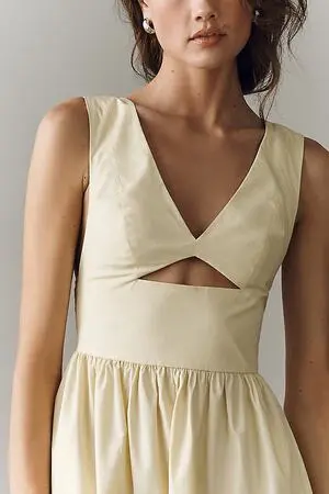 Susana Monaco V-neck Cotton Maxi Dress