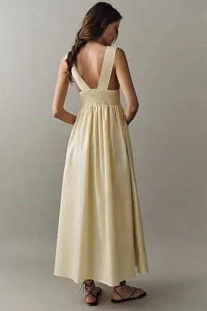 Susana Monaco V-neck Cotton Maxi Dress