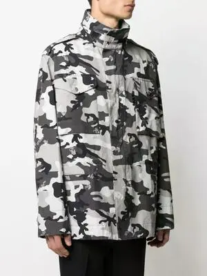 Off-White Camouflage Print Jacket