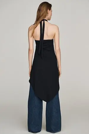 Maeve Halter Wrap Tunic Top