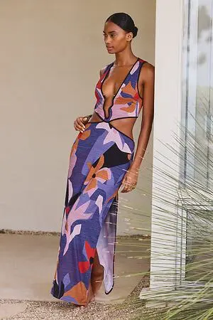 CELANDINE Cutout Maxi Dress