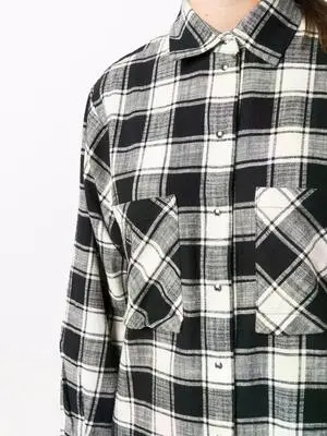 DIESEL® Checked Cotton Shirt Dress