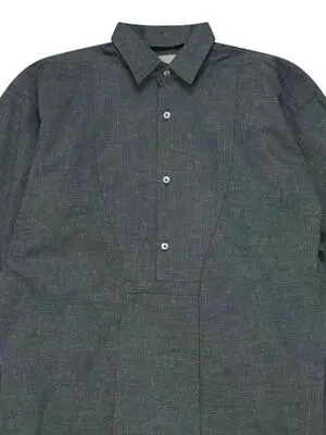SETCHU Pleated Bib Long Sleeve Shirt