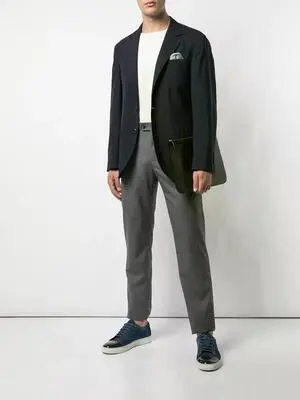 Brunello Cucinelli Lead Wool Suit Trousers