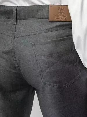 Brunello Cucinelli Wool Straight-leg Trousers