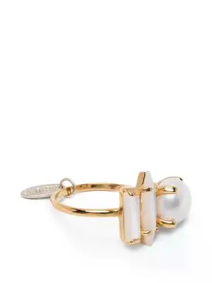 WOUTERS & HENDRIX Pearl Embellishment Ring - Gold