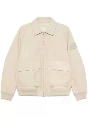 Stone Island Beige Cotton Padded Jacket
