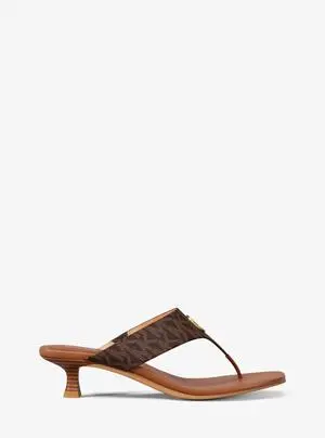 Michael Kors Anneka Logo Thong Sandal