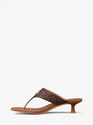 Michael Kors Anneka Logo Thong Sandal