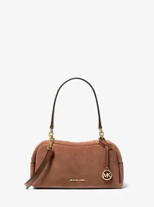 Michael Kors Cecily Small Suede Shoulder Bag - Brown