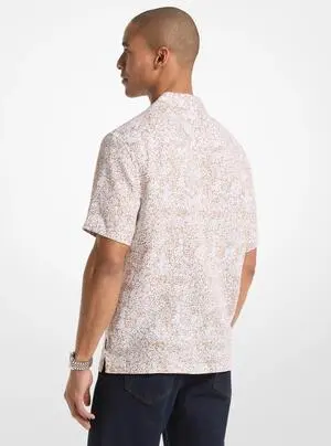 Michael Kors Floral Print Linen Shirt