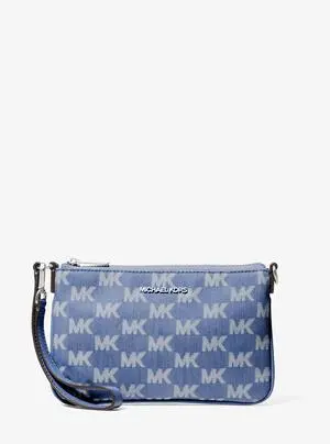 Michael Kors Jet Set Travel Small Logo Jacquard Wristlet
