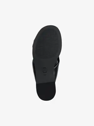 Michael Kors Elena Slide Sandal With Knot Detail - Black