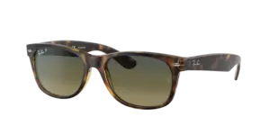 Ray-ban New Wayfarer Classic Sunglasses - Green Gradient Blue Polarized