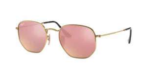 Ray-ban Sunglass Hexagonal Flat Lenses Bronze