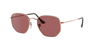 Ray-ban Ray-Ban Hexagonal Flat Lenses Sunglasses Violet Polarized
