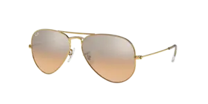 Ray-ban Ray-Ban Aviator Gradient Sunglasses Solid Color