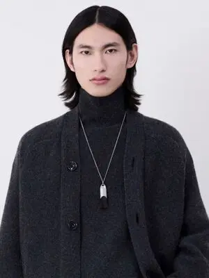 LEMAIRE Personal Brush Necklace - Silver