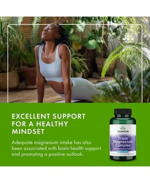 SWANSON Triple Magnesium Complex Mineral Supplement Natural Support Featuring Citrate