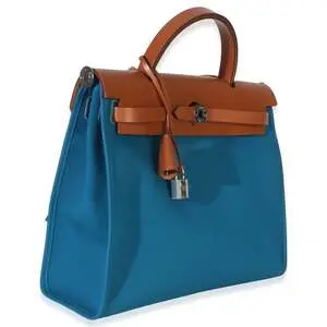 Hermès Herbag Zip 31 Pm Bag - Blue
