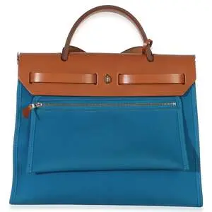 Hermès Herbag Zip 31 Pm Bag - Blue