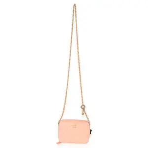 Chanel Coral Quilted Lambskin Pearl Crush Camera Vanity Case