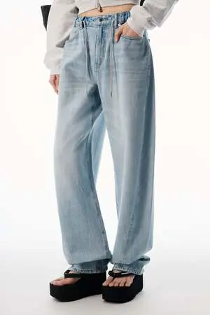Alexander Wang Crystal Drawcord Balloon Joggers