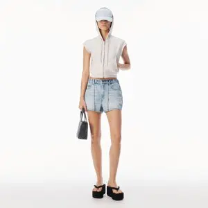 Alexander Wang Crystal Drawcord Shorts
