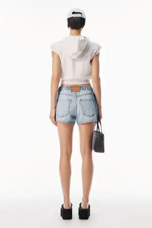 Alexander Wang Crystal Drawcord Shorts