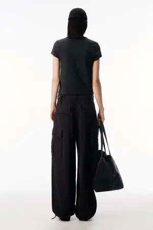 Alexander Wang Crystal Embellished Logo T-shirt