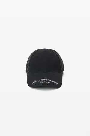 Alexander Wang Crystal Logo Baseball Cap