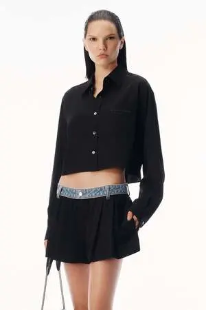 Alexander Wang Cropped Button-down Shirt