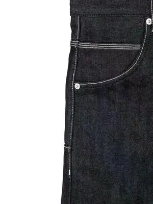 PURPLE BRAND Contrast-stitch Denim Shorts