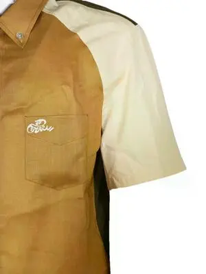 Marni Colour-block Logo-embroidered Shirt