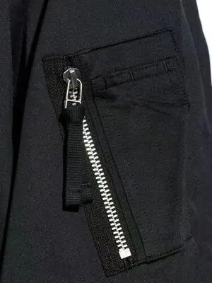 Comme Des Garçons Zip-pocket V-neck Sweater