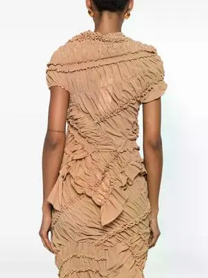 Magda Butrym Ruffled High Neck Top