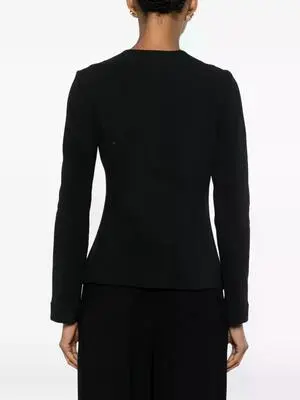 Emporio Armani Asymmetrical Front Jacket - Black