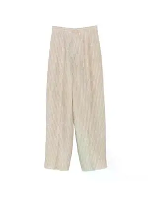 Max Mara Fonte Pinstripe Pleated Trousers