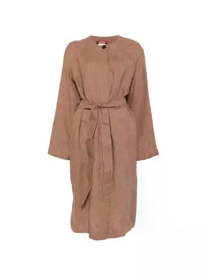 Max Mara Lembo Belted Midi Dress - Brown