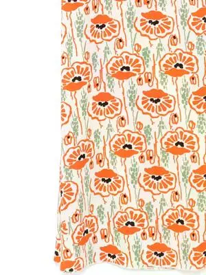 Prada Floral Print Ruffled Dress