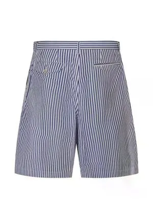 Comme Des Garçons Vertical Stripe Pleated Shorts