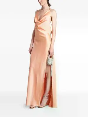 Andamane Cowl Neck Halterneck Maxi Dress