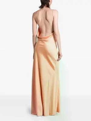 Andamane Cowl Neck Halterneck Maxi Dress