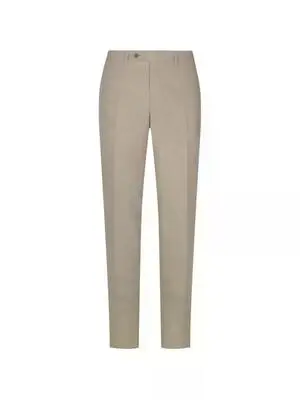 Canali Pressed-crease Linen Trousers