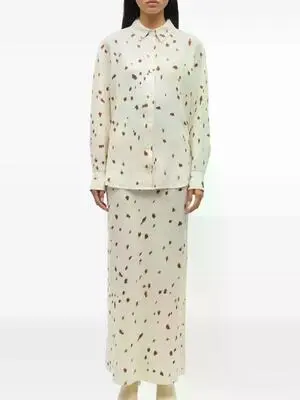 SAMSOE SAMSOE Polka-dot Linen Shirt