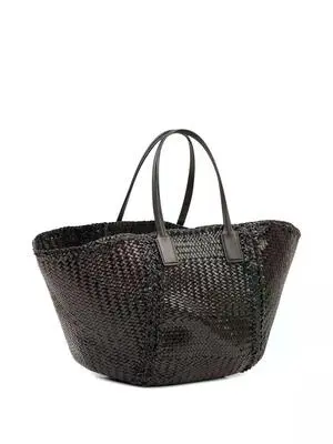 Dragon Diffusion Teresa Woven Leather Tote Bag - Black
