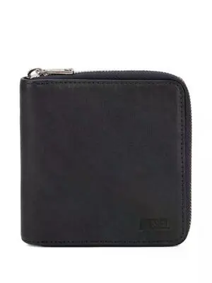 DIESEL® Zip-around Leather Wallet - Black