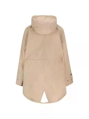 Moncler Drawstring-waist Hooded Parka - Neutrals